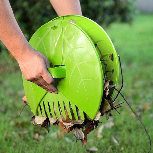 Leaf Grabber Pair Grabs Collect & Gather Leaves, Handheld Garden ...