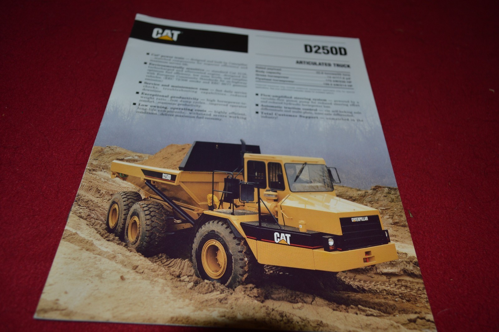 Caterpillar D250D Articulated Truck Dealer's Brochure DCPA8 | eBay