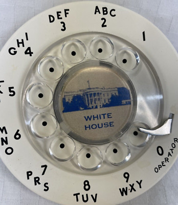 Reproduction 1960's US WHITE HOUSE vintage style rotary telephone DIAL ...