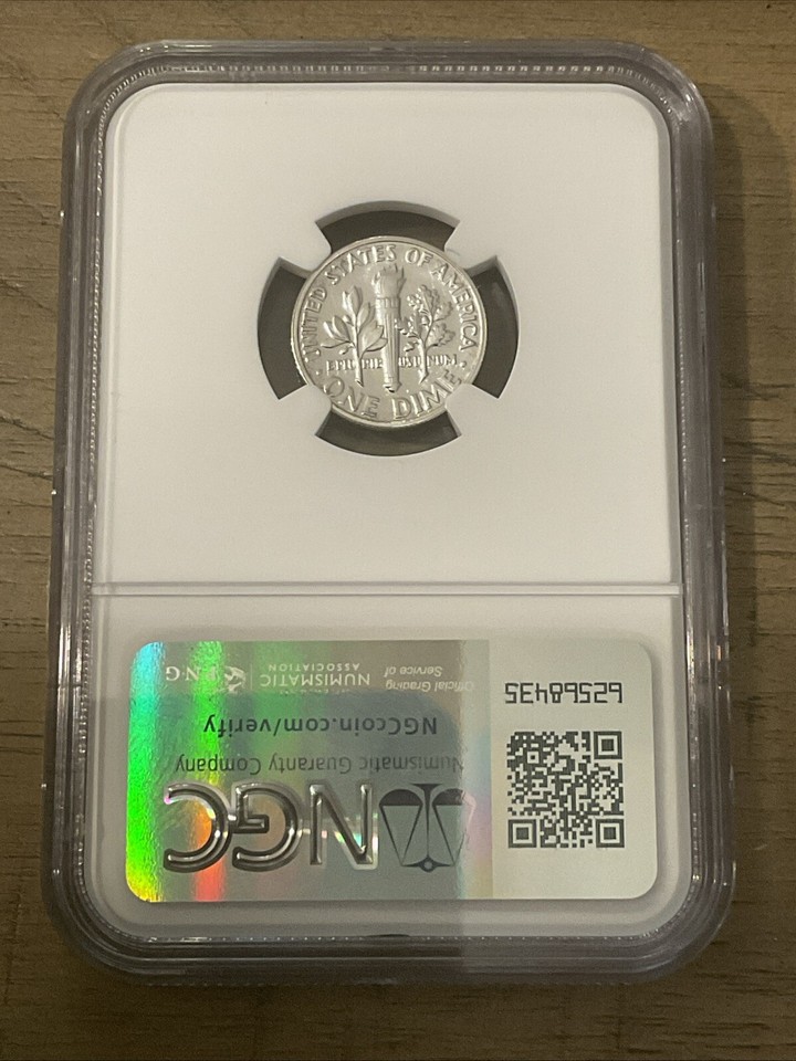 1958 NGC PF68 90% PROOF SILVER ROOSEVELT DIME 10C GREAT EYE APPEAL ...