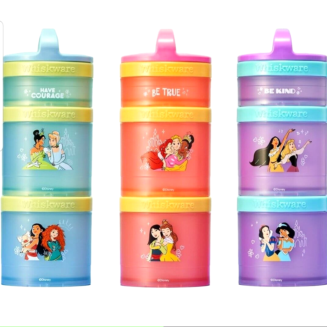 Disney Princess Stackable Snack Containers for Toddlers & Kids ...