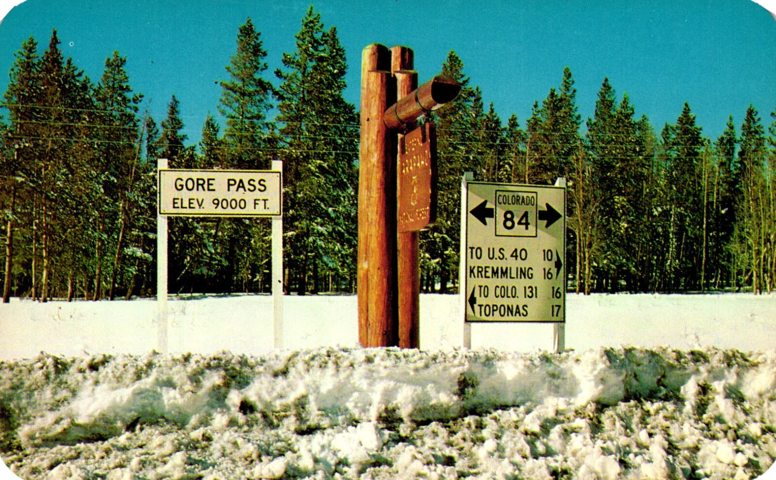 Marker Gore Pass Steamboat Springs Colorado Postcard | eBay