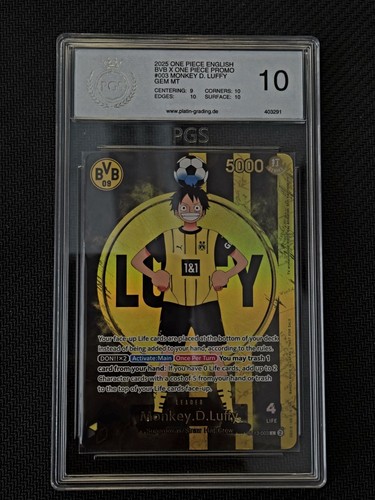 One Piece karte Monkey.D.Luffy / Ruffy (ST13-003) BVB Promo PGS 10 PSA ...
