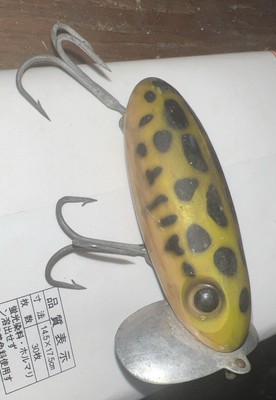 Rare Vintage Fred Arbogast Jitterbug Spotted Frog Fishing Lure Fish ...