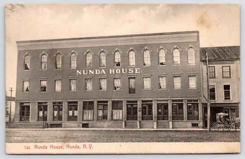 Nunda House New York~View~Facade Closeup~Warren Kellogg, Cuba NY c1910 ...