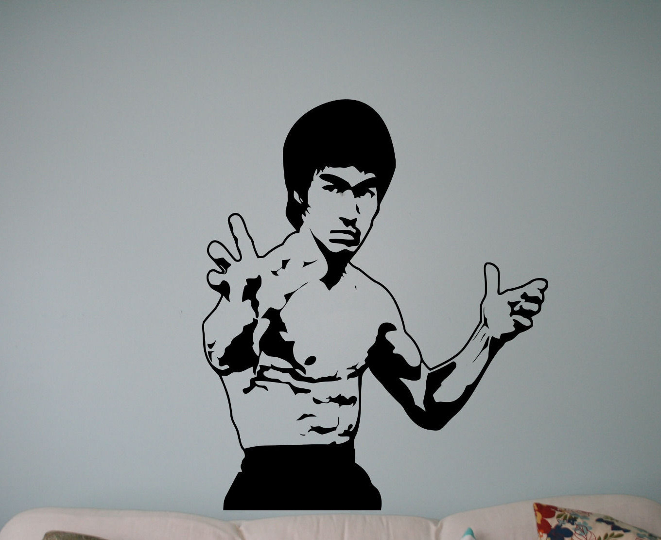 Bruce Lee Wall Vinyl Decal Film Actor Vinyl Sticker Martial Artist Home ...