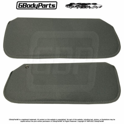 78-88 GBody Non Illuminated Sun Visors Foam Back Material - Pair - MED ...