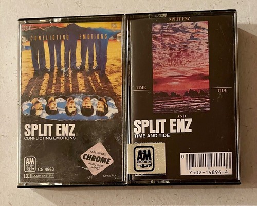 LOT of 2 SPLIT ENZ cassette tapes CONFLICTING EMOTIONS / TIME AND TIDE | eBay