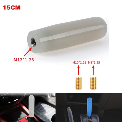 15CM Manual Car Gear Stick Shift Knob Shifter Lever Head w/ Adapters ...
