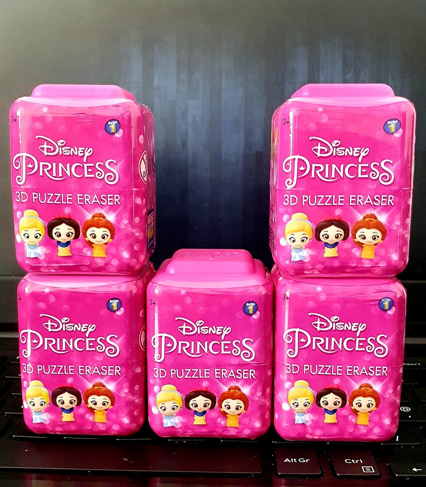 4 X Disney Princess 3d Puzzle Eraser Surprise Palz Series 1 & for sale ...