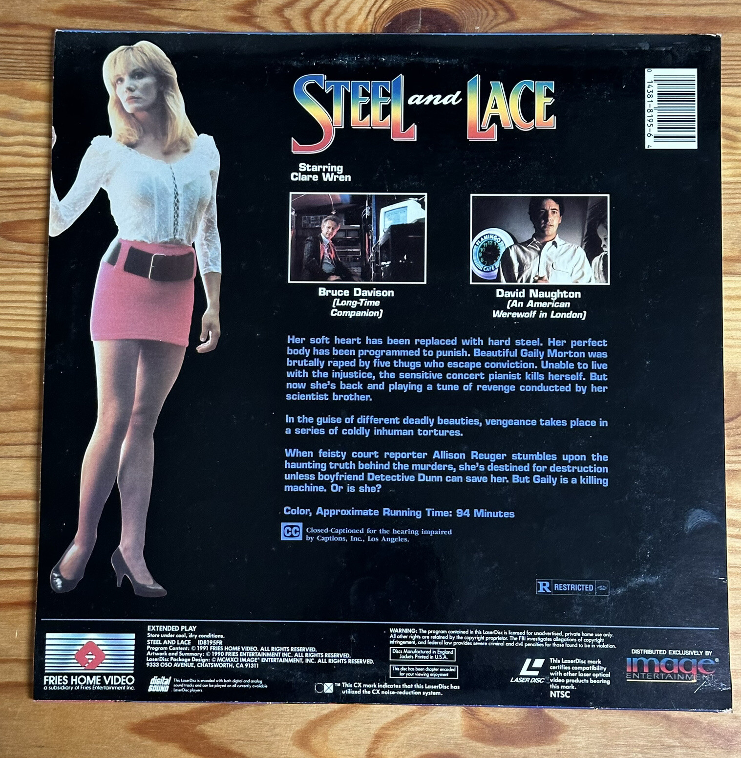 Steel and Lace (1991) Laserdisc Rare EX 14381819564| eBay