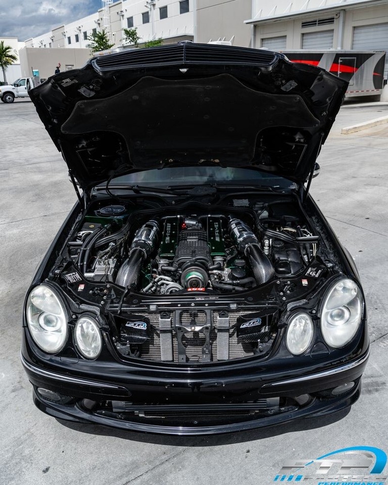W211 Mercedes Carbon Fiber Intake Scoops E55 AMG E500 E350 Mercedes ...