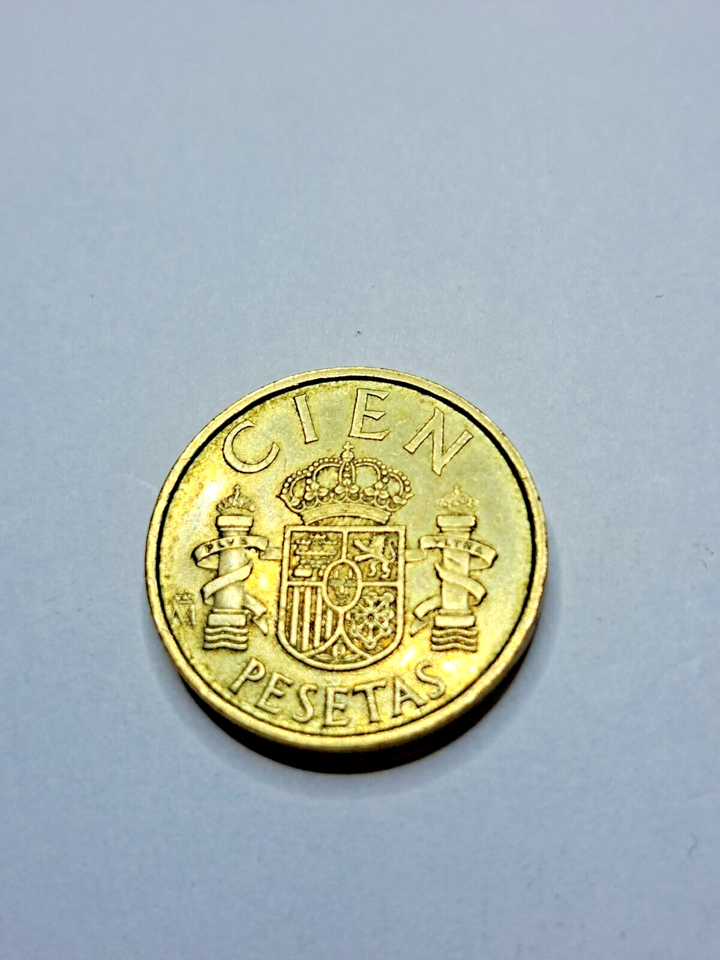 SPAIN JUAN CARLOS I (1975-2014) 100 "CIEN" PESETAS COIN 1983 ...