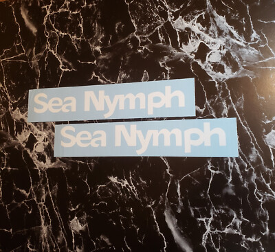 sea nymph Boat Decals Stickers gloss white 21” (2) FAST USA | eBay