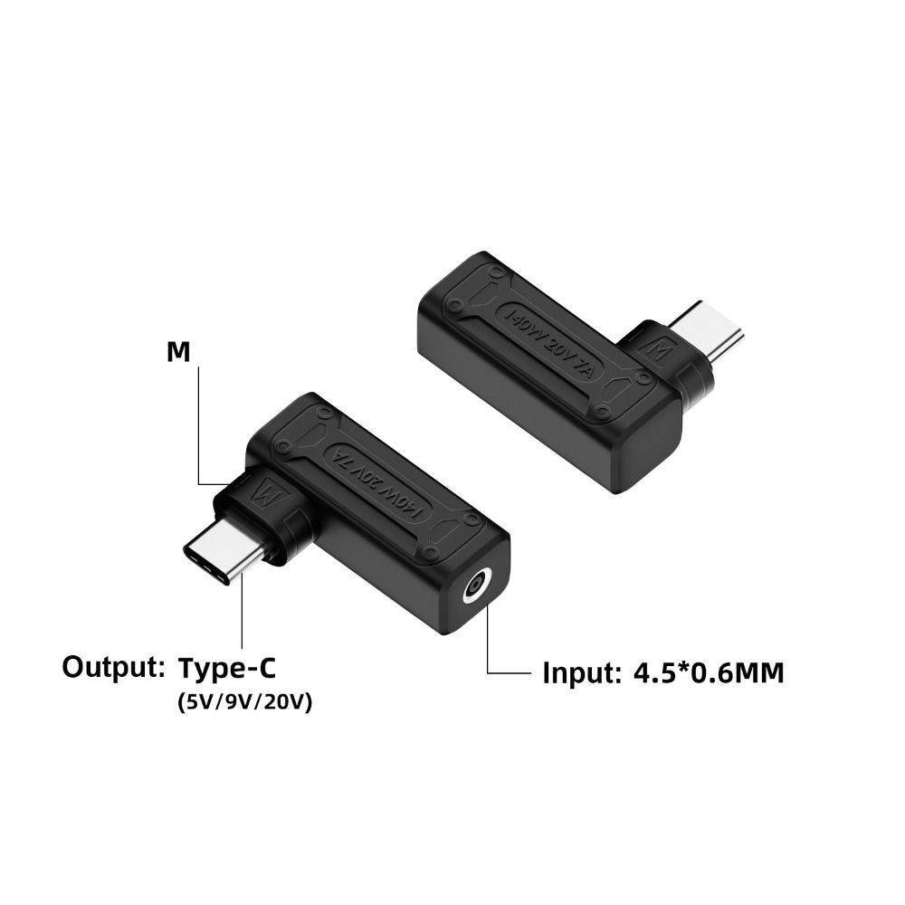 5/9/20V DC to Type C Converter USB-C Connector for Lenovo/HP/Dell Home ...