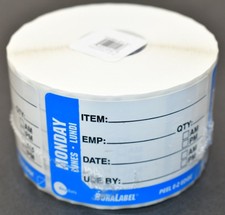 Rolls Ecolab DuraLabel Legacy Daydots Prep-n-print 2"x 2"x300 Labels ...