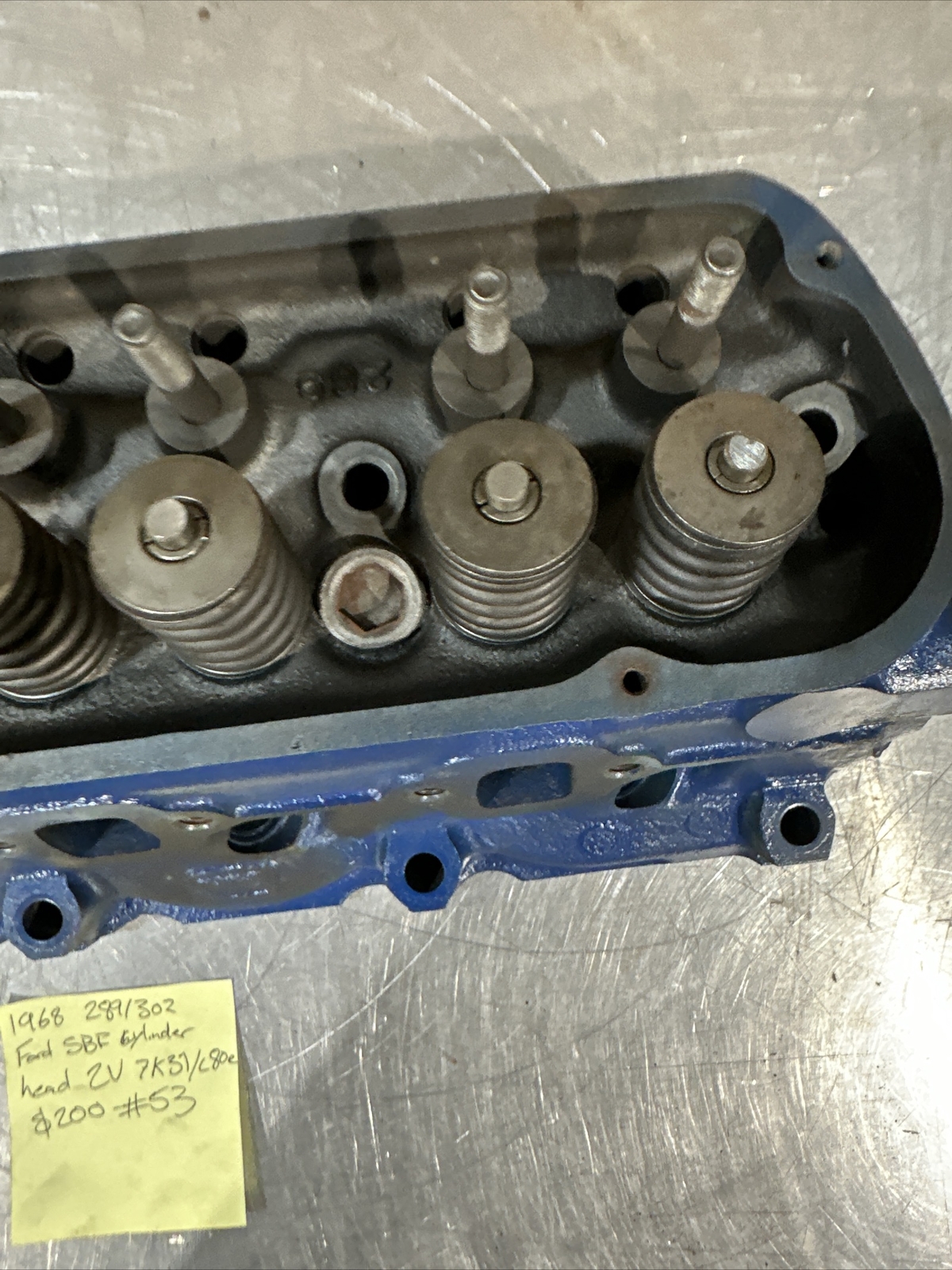 1968 Ford 289/302 SBF Cylinder Head 2v 7k31/c80e | Genuine OEM