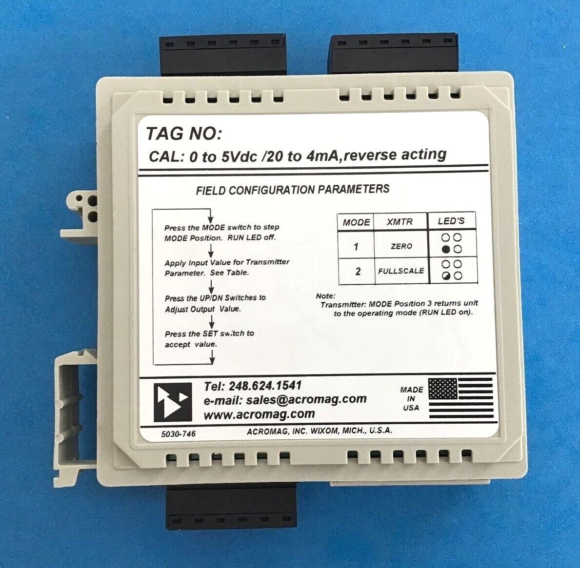 Acromag 811T-0500-C Intellipack Transmitter Module | eBay