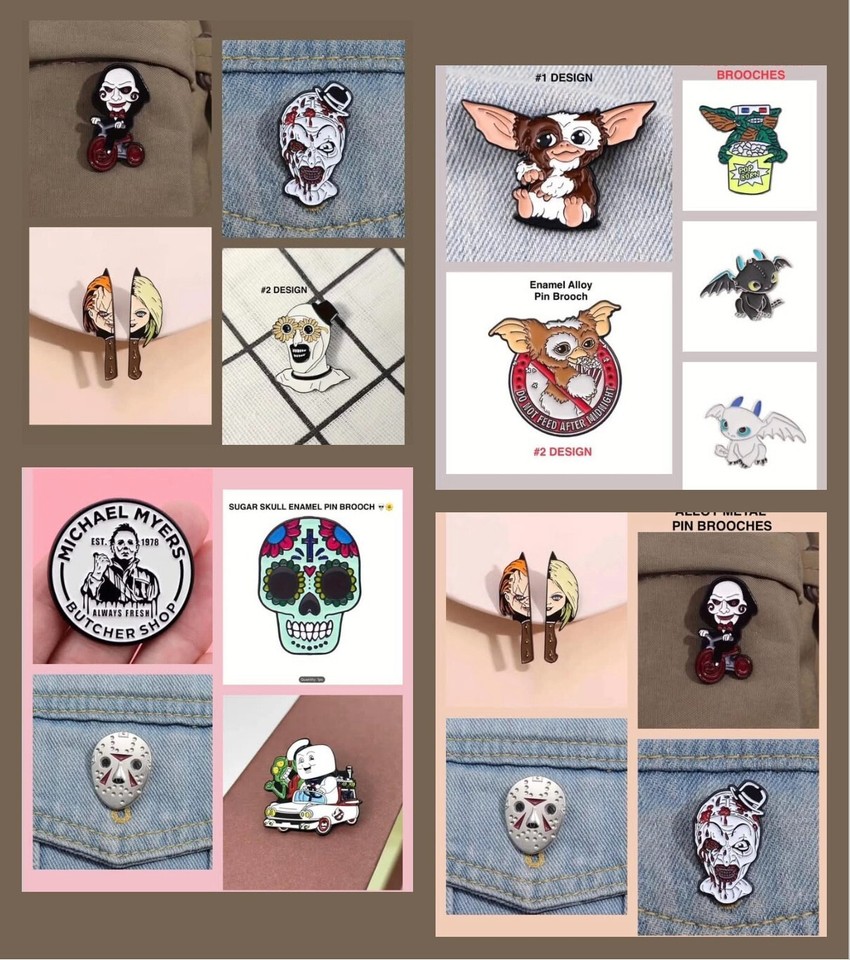 SAW BILLY ON TRICYCLE ENAMEL METAL PIN BROOCH HORROR MOVIE NOVELTY GIFT ...