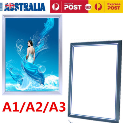 A1 A2 LED Light Box Advertising Display Poster With Aluminum Snap Frame ...