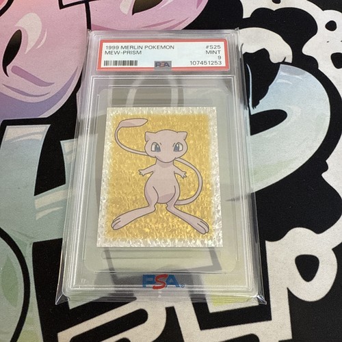 1999 Merlin Pokemon Mew #S25 Prism Sticker - PSA 9 Mint | eBay