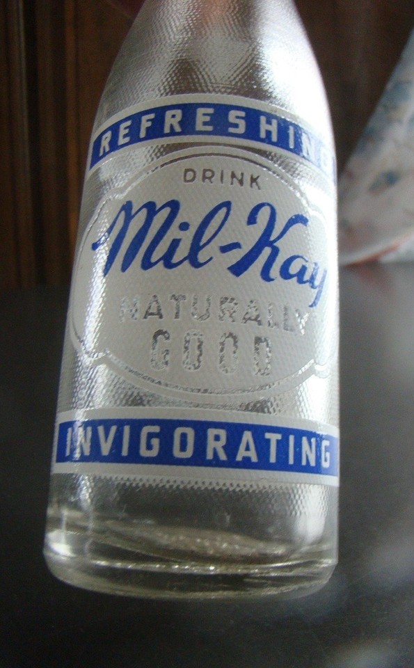Vintage MIL-KAY NATURALLY GOOD 10 oz. Soda Bottle- ARCADE, NEW YORK | eBay