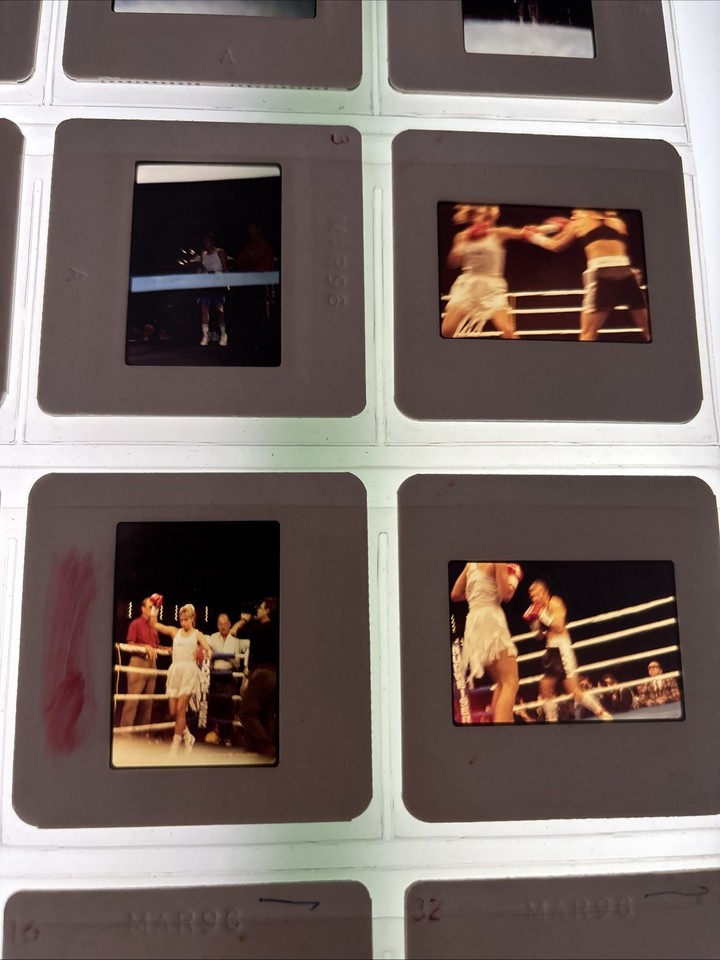 (20) Women In The Ring Female Boxing 35mm Color Transparency Slides ...