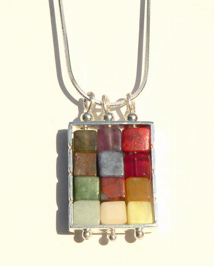 Hoshen Gem Stones Pendant Necklace Priest Ephod Breastplate 12 Tribes ...