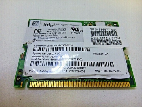 HP zt3000 Compaq x1000 nx7000 Laptop Wifi Wireless Card 333492-001 ...