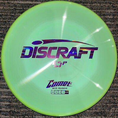 NEW DISCRAFT ESP LINE COMET DISC GOLF MID RANGE GR/PP 177+G @ LSDISCS ...