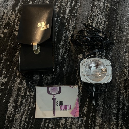 Vintage Sylvania Sun Gun II 2 Movie Light With Original Leather Case ...