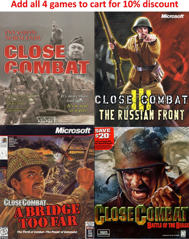 Close Combat 2 A Bridge Too Far PC Game 1997 Windows 7 8 10 11 | eBay
