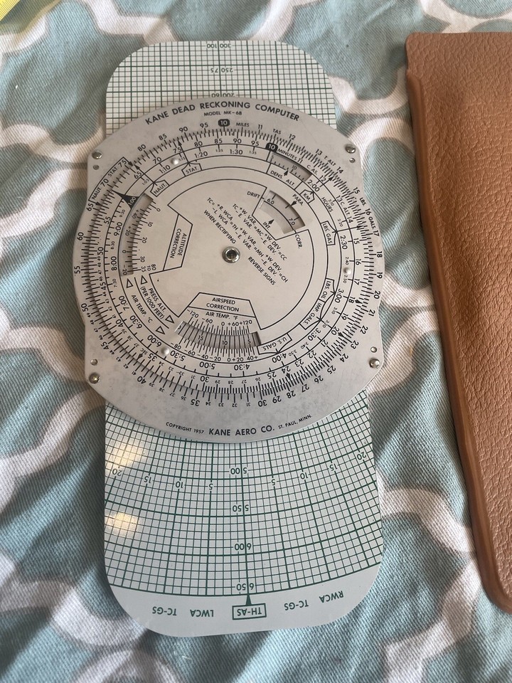 Vintage Kane MK 6B Dead Reckoning Computer St Paul MN Aviation Plane ...