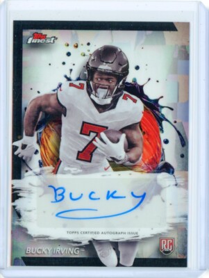 2024 Topps Finest BUCKY IRVING Buccaneers RC Rookie AUTO Autograph ...