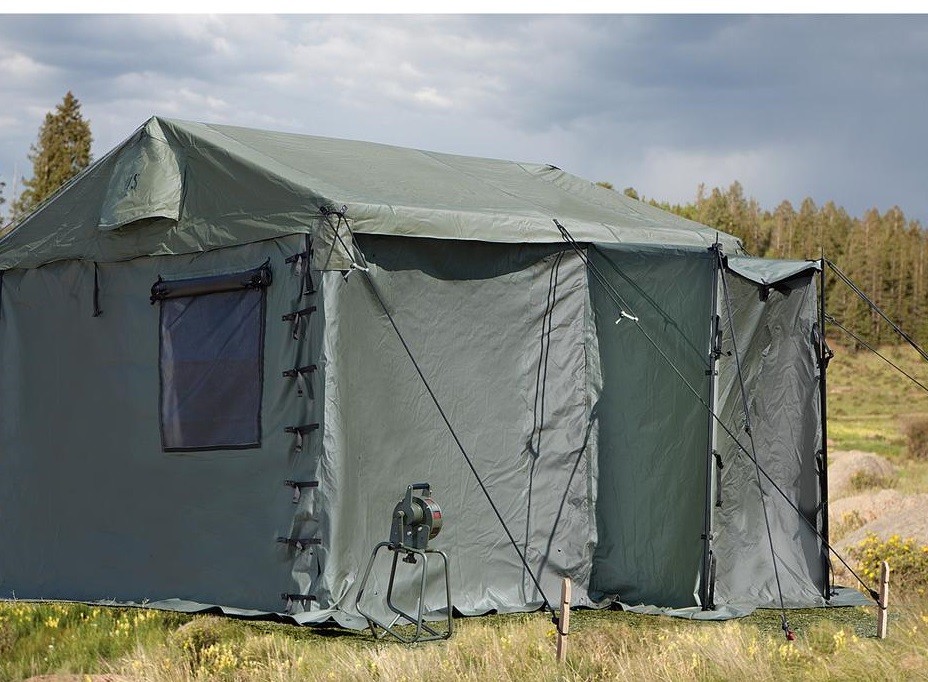 USGI MILITARY ARMY TENT- MODULAR COMMAND POST SYSTEM #483 W/ FLOOR-11 x ...
