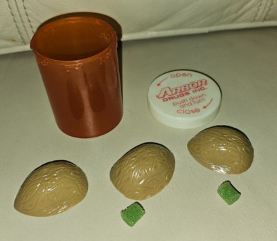 Vintage Shell and Pea Plastic Walnut Three Shell Magic Trick Gag ...