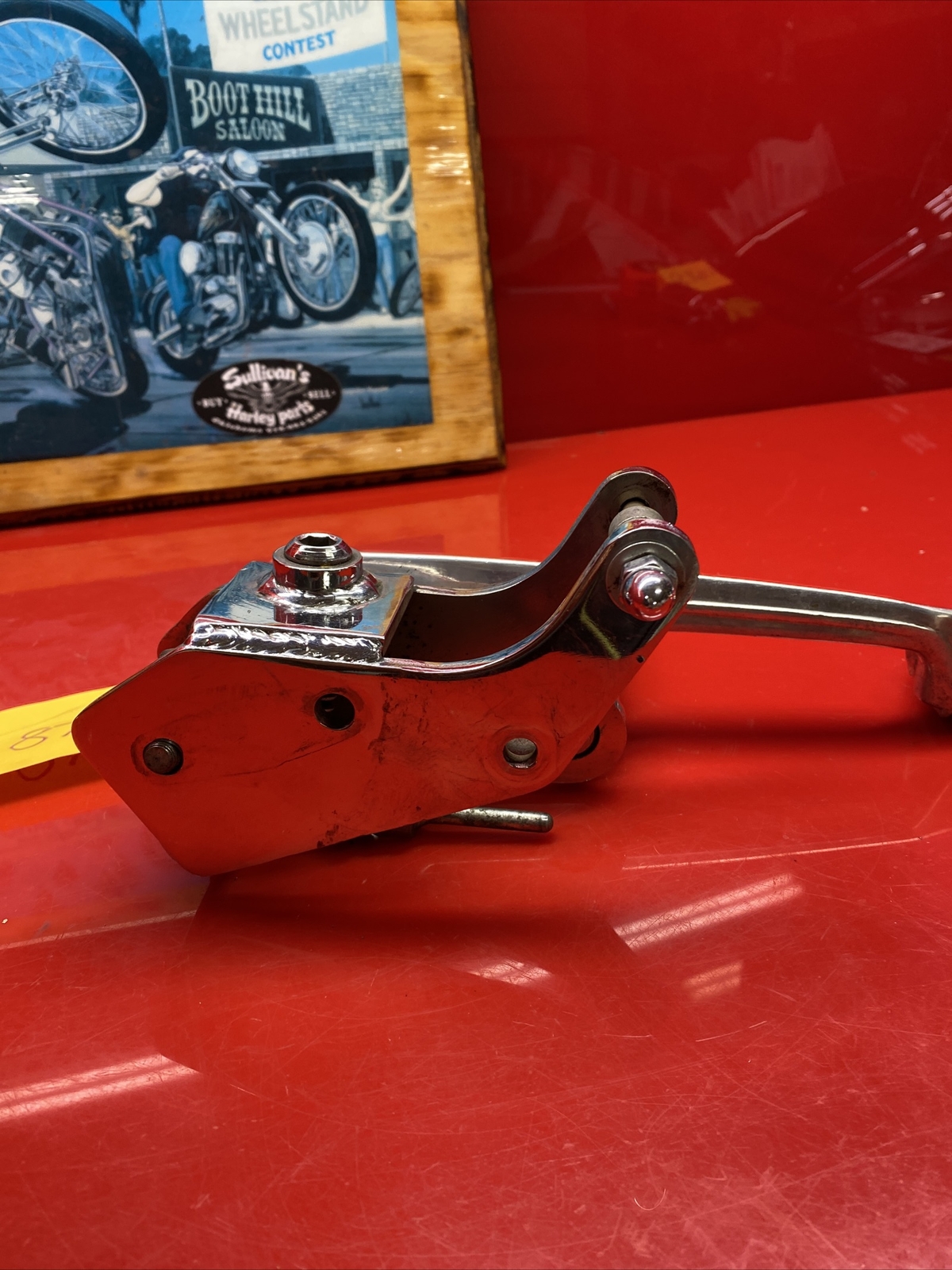 harley fxwg brake pedal forward control mount bracket Shovelhead 80’s ...