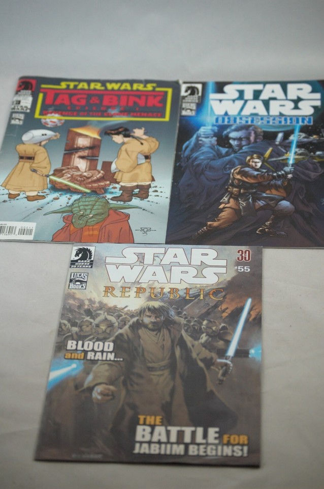 Dark Horse Star Wars Comic LOT - 3 issues - Tag & Bink, Obsession ...