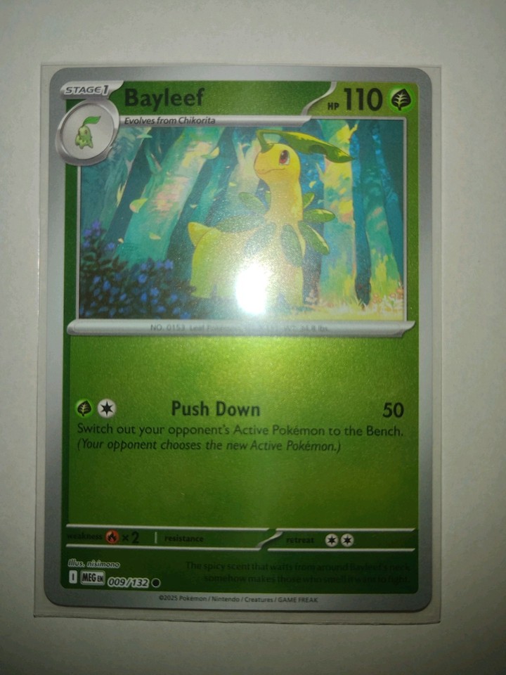 Chikorita 008 + Bayleef 009 + Meganium 010/132 - Pokémon TCG: Mega ...