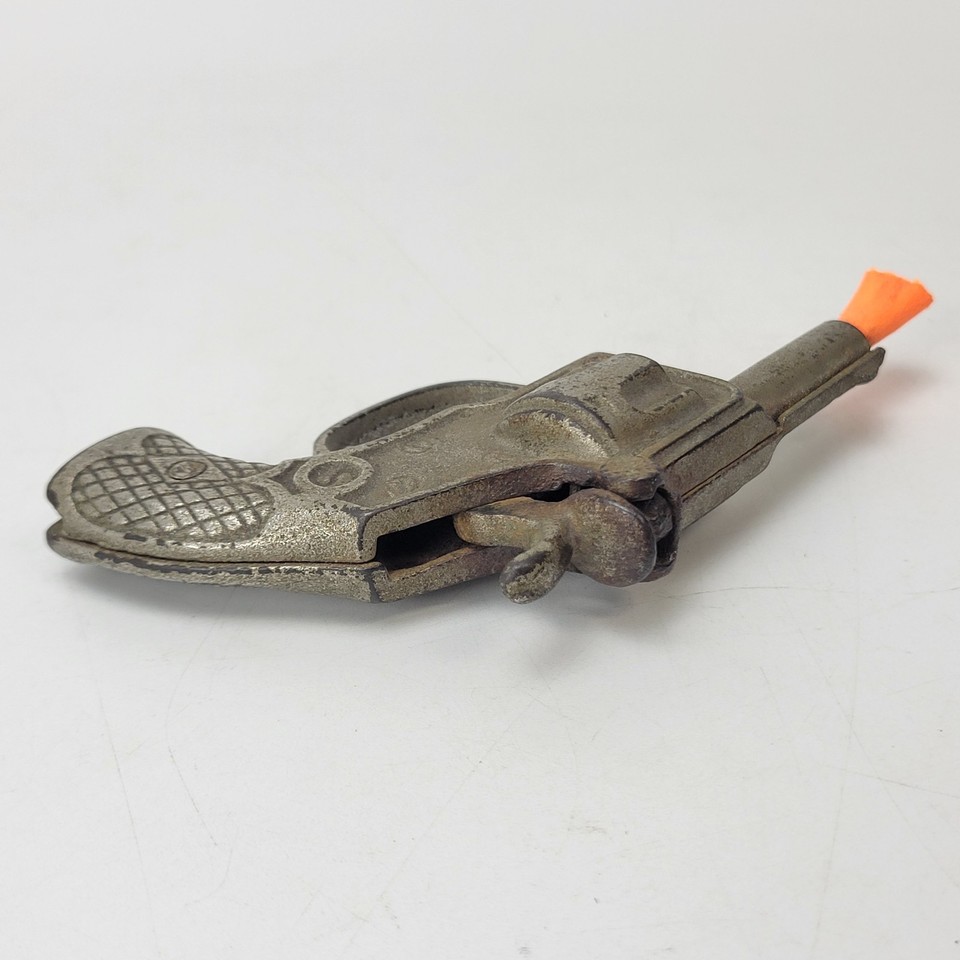 VINTAGE KENTON CAST IRON TOY CAP GUN ( S & W MODEL ) SINGLE SHOT 1930'S ...