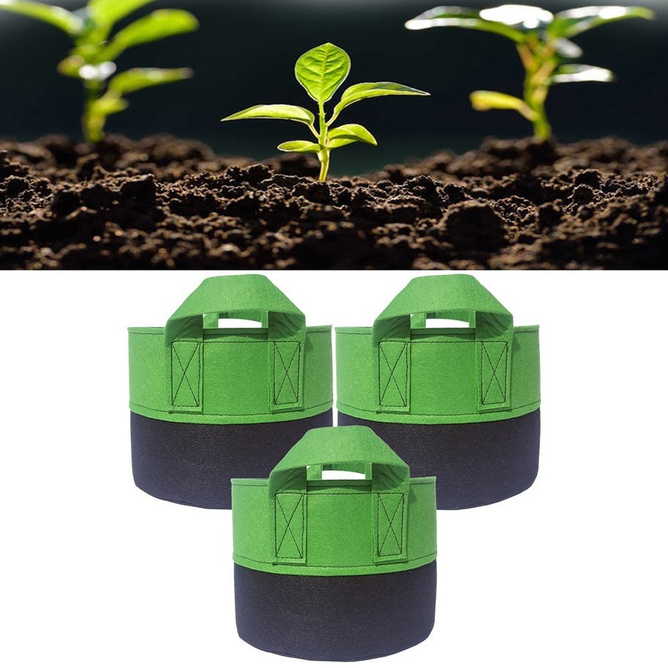 Non-Woven Fabric Pots Breathable Plant Bags Drainage-friendly Fabric ...