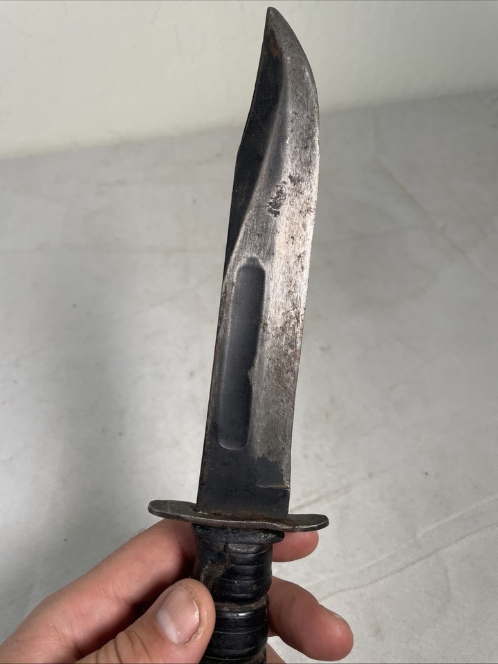 WWII ERA USN / USMC MARK 2 COMBAT UTILITY FIGHTING KNIFE BY CAMILLUS, N ...