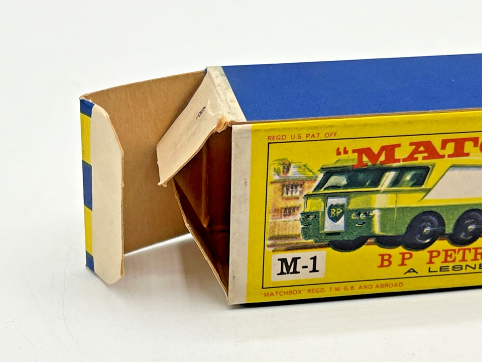 MATCHBOX M-1 BP Petrol Tanker (Major Pack Series 1963) Original Box ...