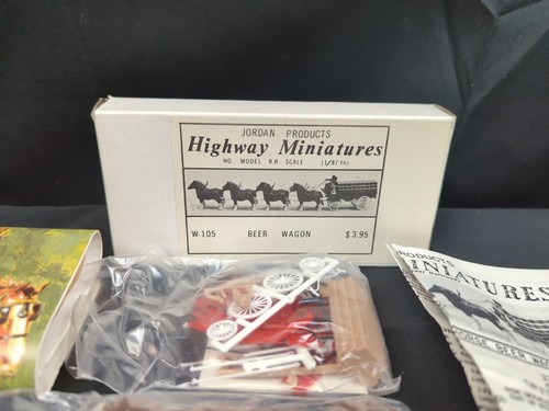 HO Scale Jordan Highway Miniatures 8 Horse Beer Wagon #W-105 | eBay