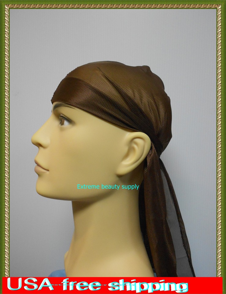 "buy 1 get 1 free" Red sport hip hop du rag SKULL wave CAP Nylon Tie ...