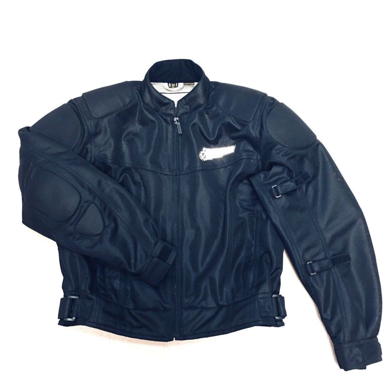 First Gear Mesh Tex II Black Motorcycle Biker Jacket Armored Padded ...
