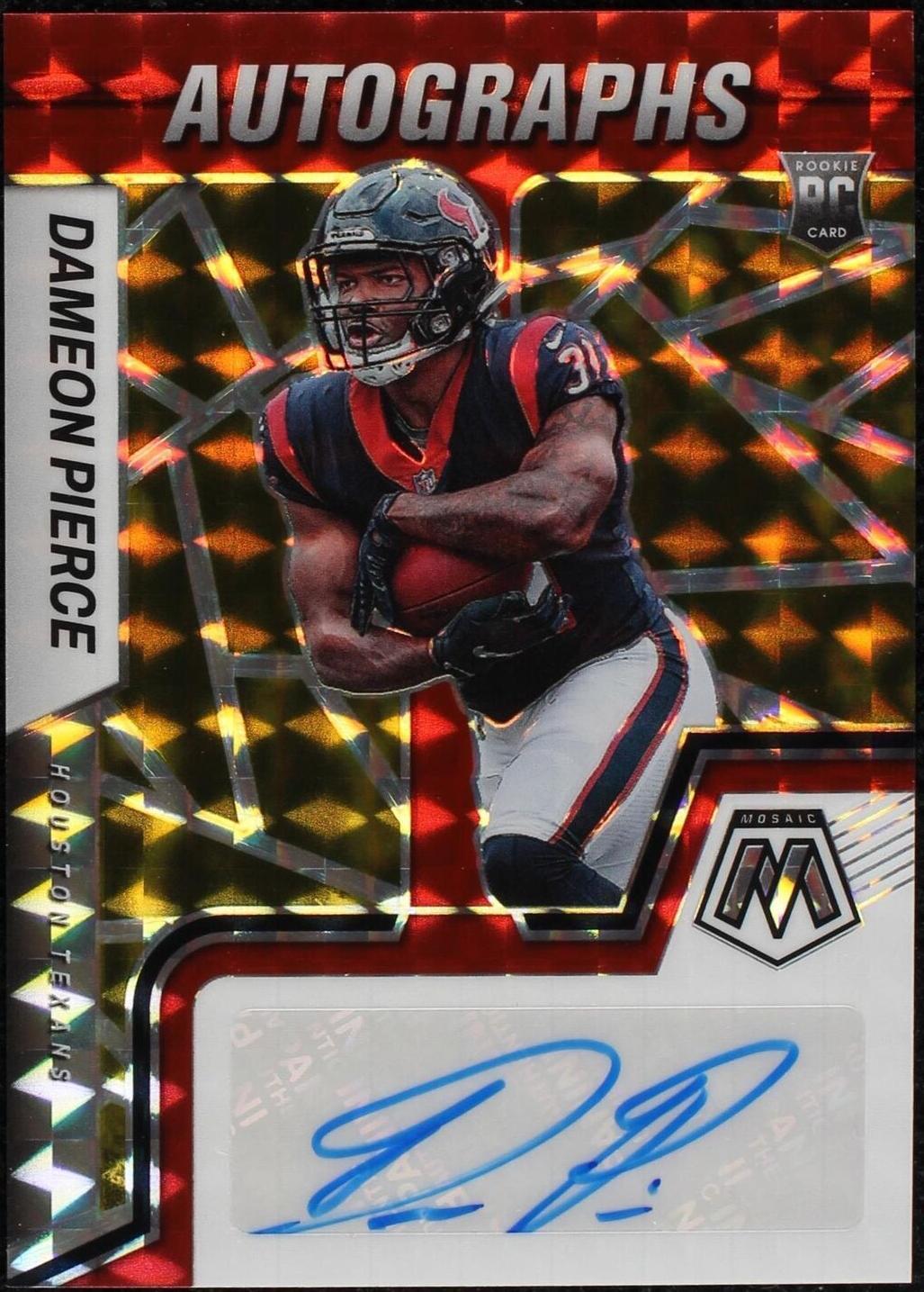 2022 Panini Mosaic - Rookie Autographs Mosaic Dameon Pierce #RAM-DP ...