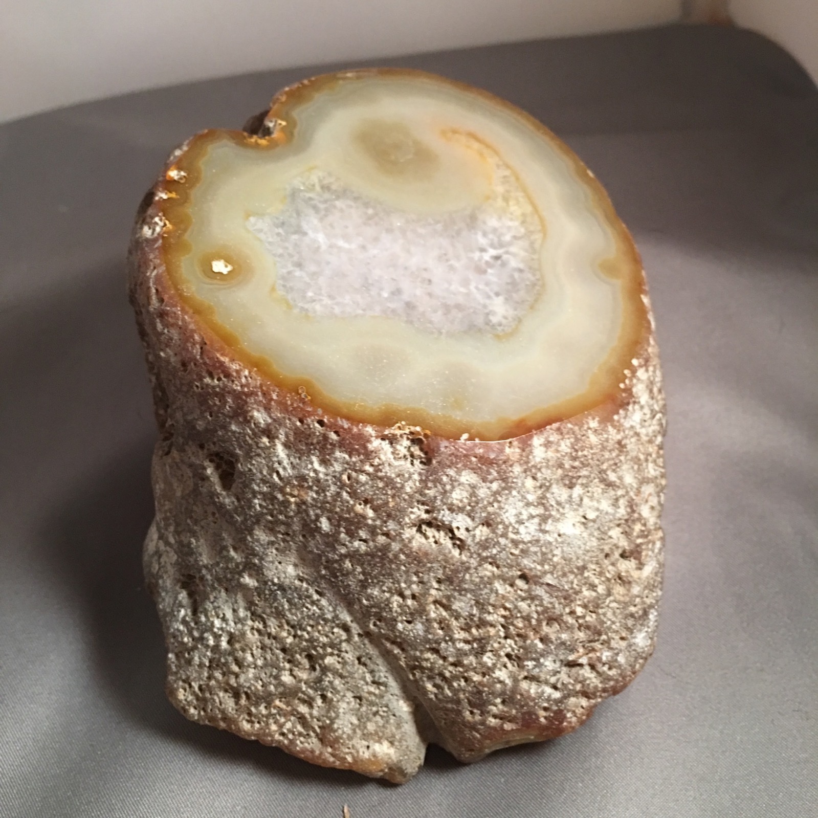 HUGE Agate Enhydro Geode Lots Of Water/Air EASY To See Water Line ...