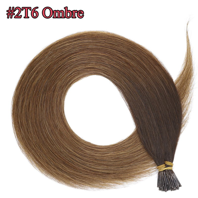 200 Strands I Tip Hair 100g Stick Tip Remy Human Hair Extensions Micro ...