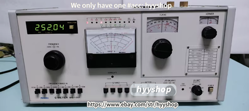 MEGURO MQ-1601Q high-frequency Q-meter inductance tester /hyy/ | eBay